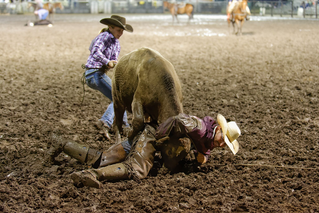 Ranching Rodeo in the Mud - Pioneer Bluffs